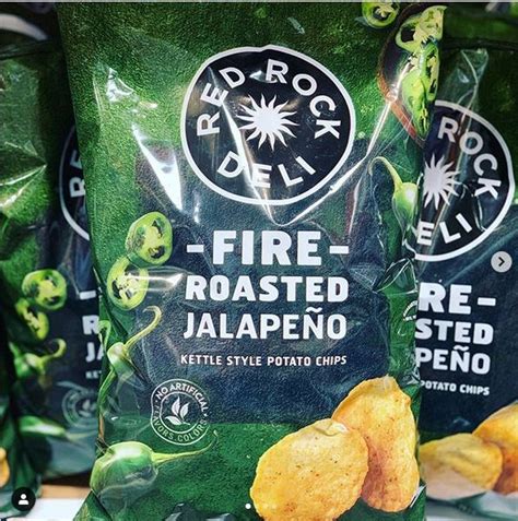 Red Rock Deli Fiery Roasted Jalapeño Chips Spicy Snack