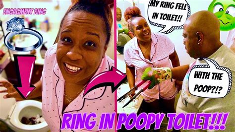 Fiancee Drops Engagment Ring Down Toilet Full Of Poop Prank Must
