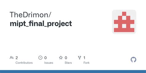 Github Thedrimonmiptfinalproject