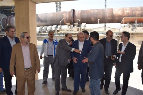 بازدید استاندار محترم و معاون استاندار،رئیس محترم صنعت معدن تجارت،رئیس محترم خانه صنعت معدن به