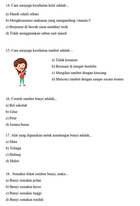 25 Soal Ipa Sdlb Kelas 6 Di Slb