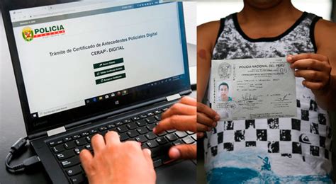 Cómo saber si tengo antecedentes policiales con DNI por Internet costo certificado de