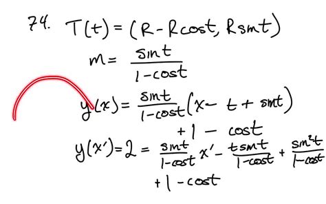 Solved Property Of The Cycloid Prove That The Tangent Line At A Point P On The Cycloid Always