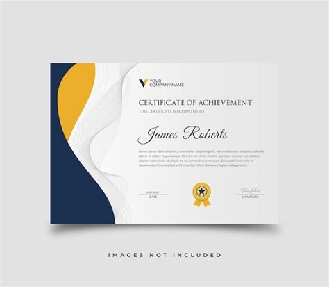 Premium Vector Vector Certificate Template Premium Vector Vector Certificate Template