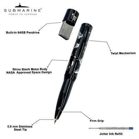 Ink And Refill Submarine Pens