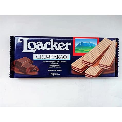 Jual LOACKER BISKUIT CREMKAKAO WAFER DENGAN KRIM COKELAT 175 GR