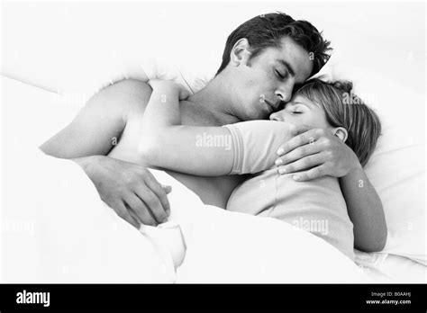 Couple In Bed Black And White