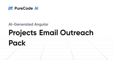 Build Great Angular Projects Email Outreach Pack Components Faster
