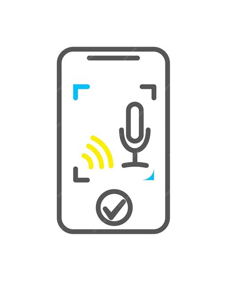 Premium Vector Voice Authorization Colorful Icon
