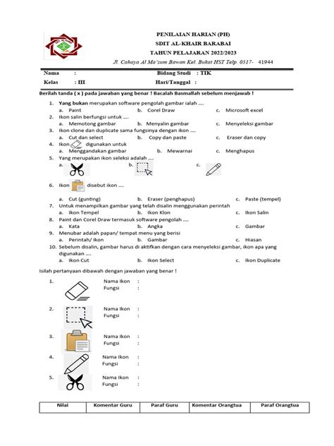 soal ph tik kelas 3 2022 2023 pdf