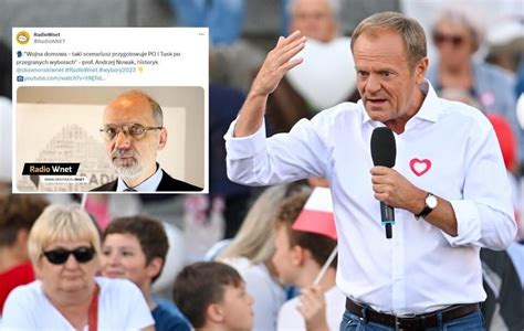 Prof Nowak Tusk nie chce wygrać Chodzi mu o przygotowanie wraz z PO
