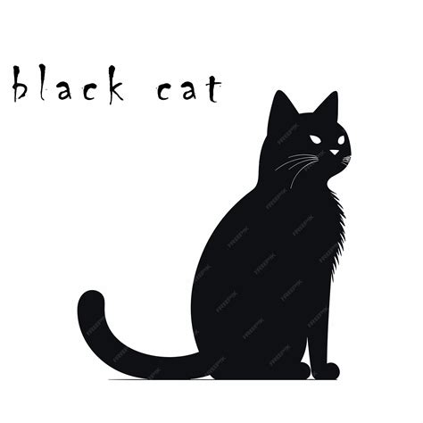 Premium Vector Black Cats Silhouettes Set For Halloween And Other Cat