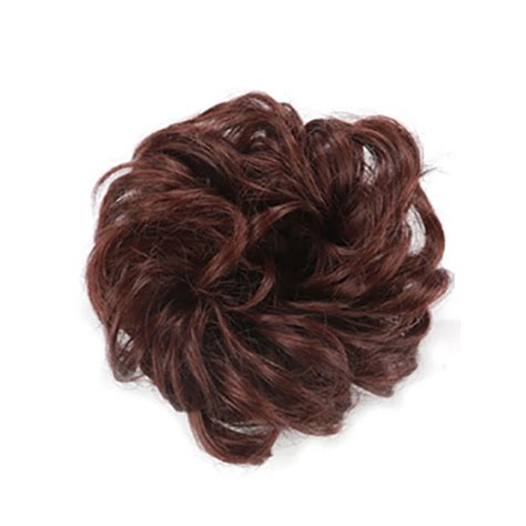 Chicmine Synthetic Fiber Curly Chignon Fake Hair Extension Bun Wig Hairpiece For Women