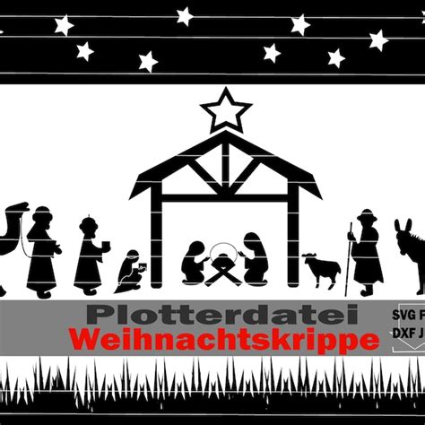 Plotter File Star Christmas Etsy