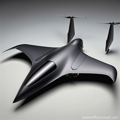 Modern Flying Wing UAV Design Stable Diffusion Online
