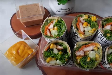 Ide Jualan Kekinian Resep Salad Sayur Wrap Menu Sehat Harga Hemat