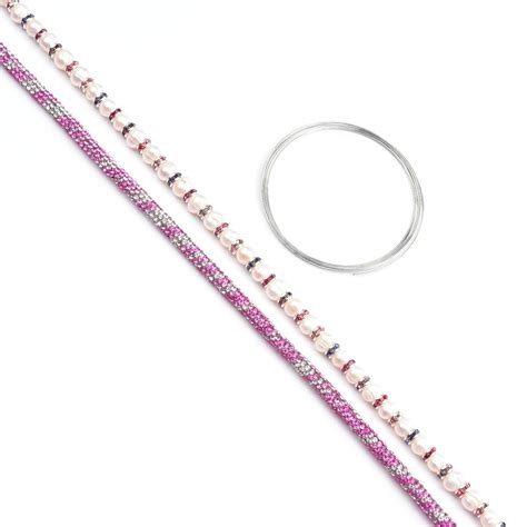 White Freshwater Potato Pearls Inc Cz Rondelles And Ombre Pink Sparkle