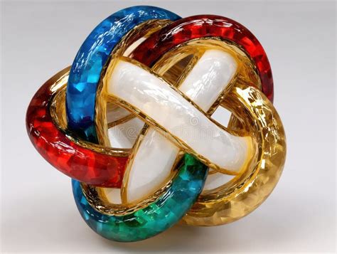 Abstract Orbs Structures Glass Polymer Stock Illustration