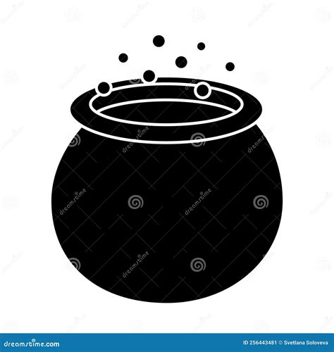 Vector Flat Witch Potion Pot Stock Vector Illustration Of October
