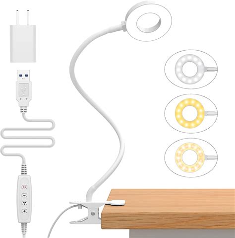 Izell Luz De Lectura Lámpara De Abrazadera Usb Para Libro De Lectura