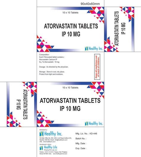 Buy Online Atorvastatin Tablets Manufacturersupplier And Exporter