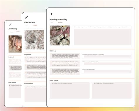 Aesthetic Notion Template Notion Habit Tracker Notion Dashboard Notion Life Planner Notion