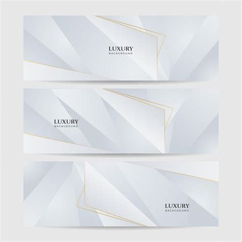 Conjunto De Fondo Abstracto Moderno Blanco Y Dorado Fondo De Oro Blanco