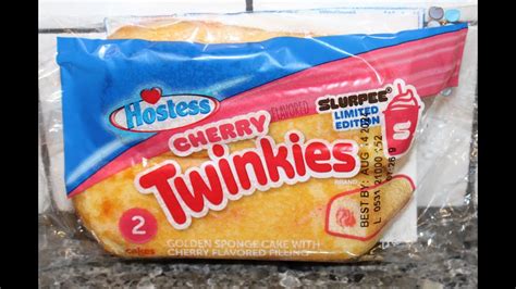 Hostess Limited Edition Cherry Slurpee Twinkies Review Youtube