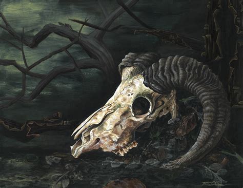 Goat Skull Art