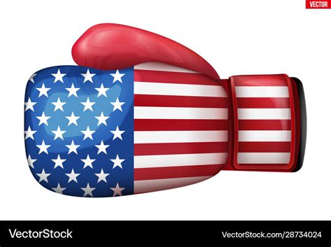 Boxing Gloves With Usa Flag Royalty Free Vector Image