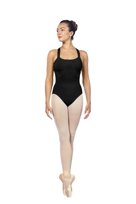 Scoop Neck X Back Tank Leotard Bloch Brasil