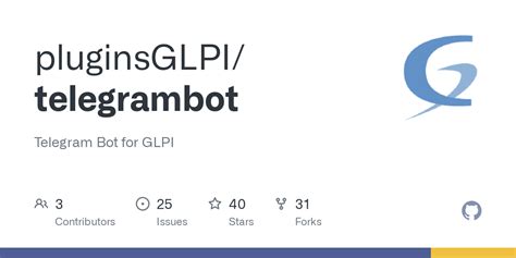 Github Pluginsglpitelegrambot Telegram Bot For Glpi