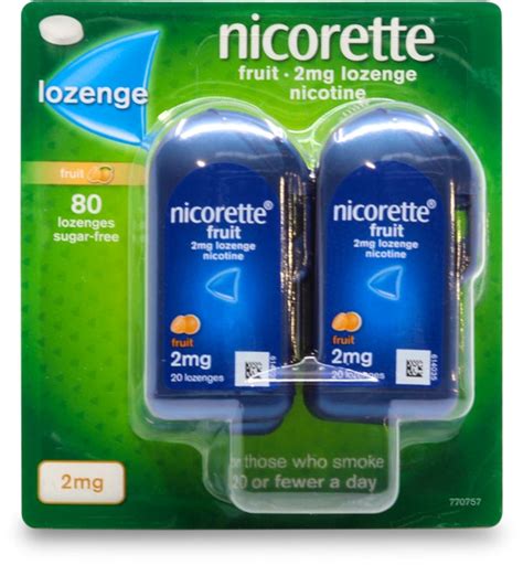 Nicorette Fruit Lozenge 2mg 80 Pack Medino