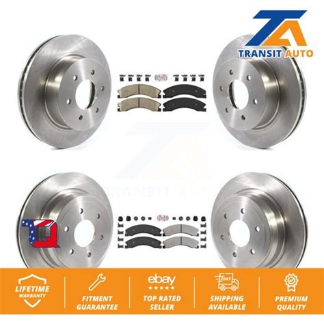 Front Ceramic Rear Semi Metallic Pad And Brake Rotor Kit For 16 24 Nissan