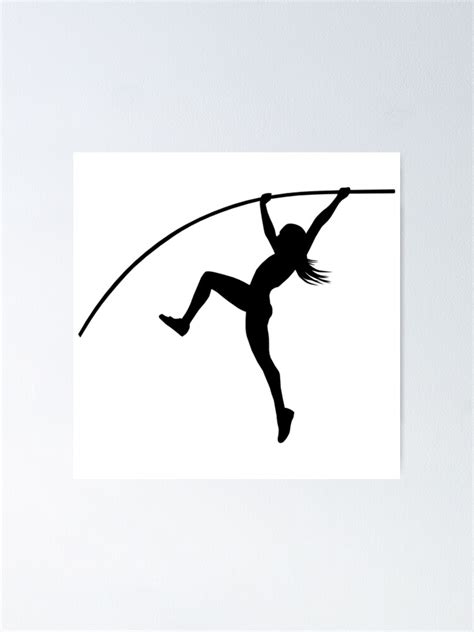 Girl Pole Vault Poster For Sale By Kristofferlogan Redbubble