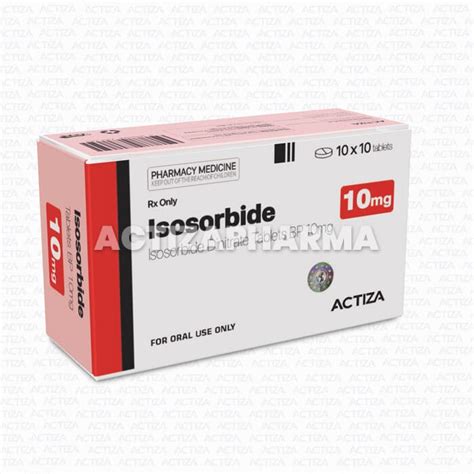 Isosorbide Dinitrate Tablets Global Manufacturer Actiza