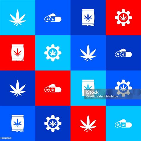 設置大麻或大麻葉醫用藥片與大麻種子和試管圖示向量向量圖形及更多健保和醫療圖片 健保和醫療 剪裁圖 化學品 Istock