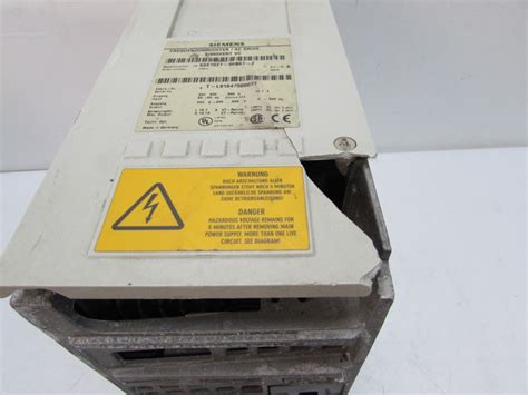 Siemens Ac Drive Simovert Vc 6se7021 5fb61 Z Erzstand A Cuvc