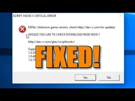 HƯỚNG DẪN FIX LỖI SCRIPT HOOK V CRITICAL ERROR GTA V mới 2023 17 09 2025