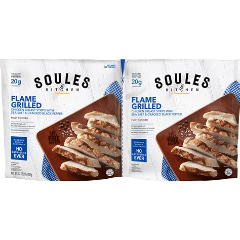 Soules Kitchen Flame Grilled Chicken Strips With Sea Salt And Cracked Black Pepper Johnsoulesfoods