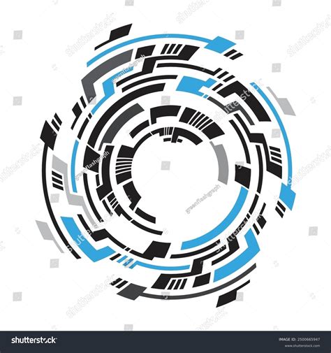 Hi Tech Background Illustration Design Template Stock Vector Royalty Free 2500665947