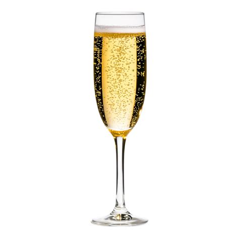Elegant Champagne Glass Filled With Bubbly Sparkling Beverage 53718379 Png