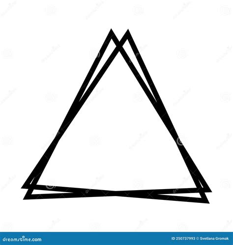 Geometric Triangular Framevector Illustration Stock Vector