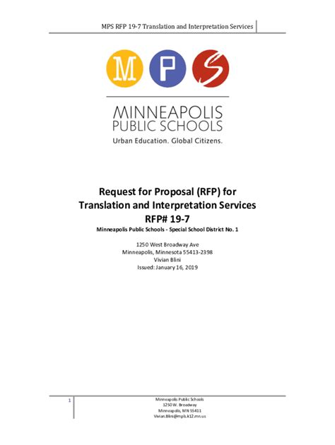 Fillable Online How To Write A Request For Proposal RFP For Language Services Fax Email Print
