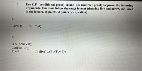 I Use Cp Conditional Proof Orand Ip Indirect