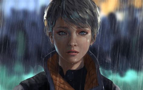 短发女孩 下雨 4K高清唯美动漫壁纸 图片编号326431 壁纸网