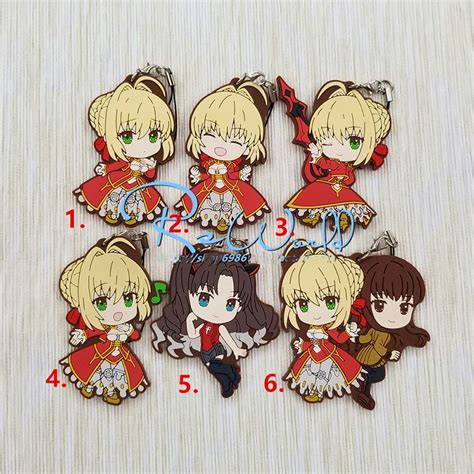 Aliexpress Buy Pcs Anime Keychain Fate Grand Order FGO Saber Keychain Portachiavi Llavero
