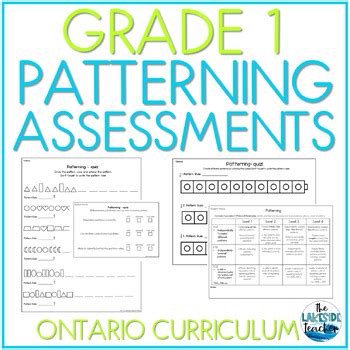 Grade 1 Patterning Assessments Grade 1 Patterning Tests The Lakeside Teacher