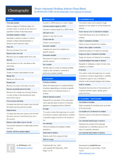 Cheat Sheets Matching Xping Test Query For Encyclopedia Answer