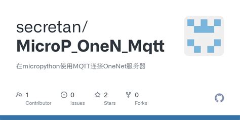 Github Secretan Microp Onen Mqtt Micropython Mqtt Onenet
